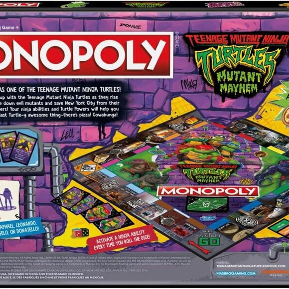Nickelodeon | Toys | Monopoly Teenage Mutant Ninja Turtles Mutant ...
